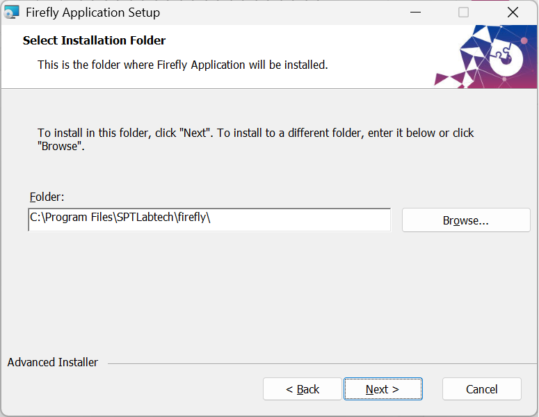 Installation - 2.3 Installing firefly software (standalone)